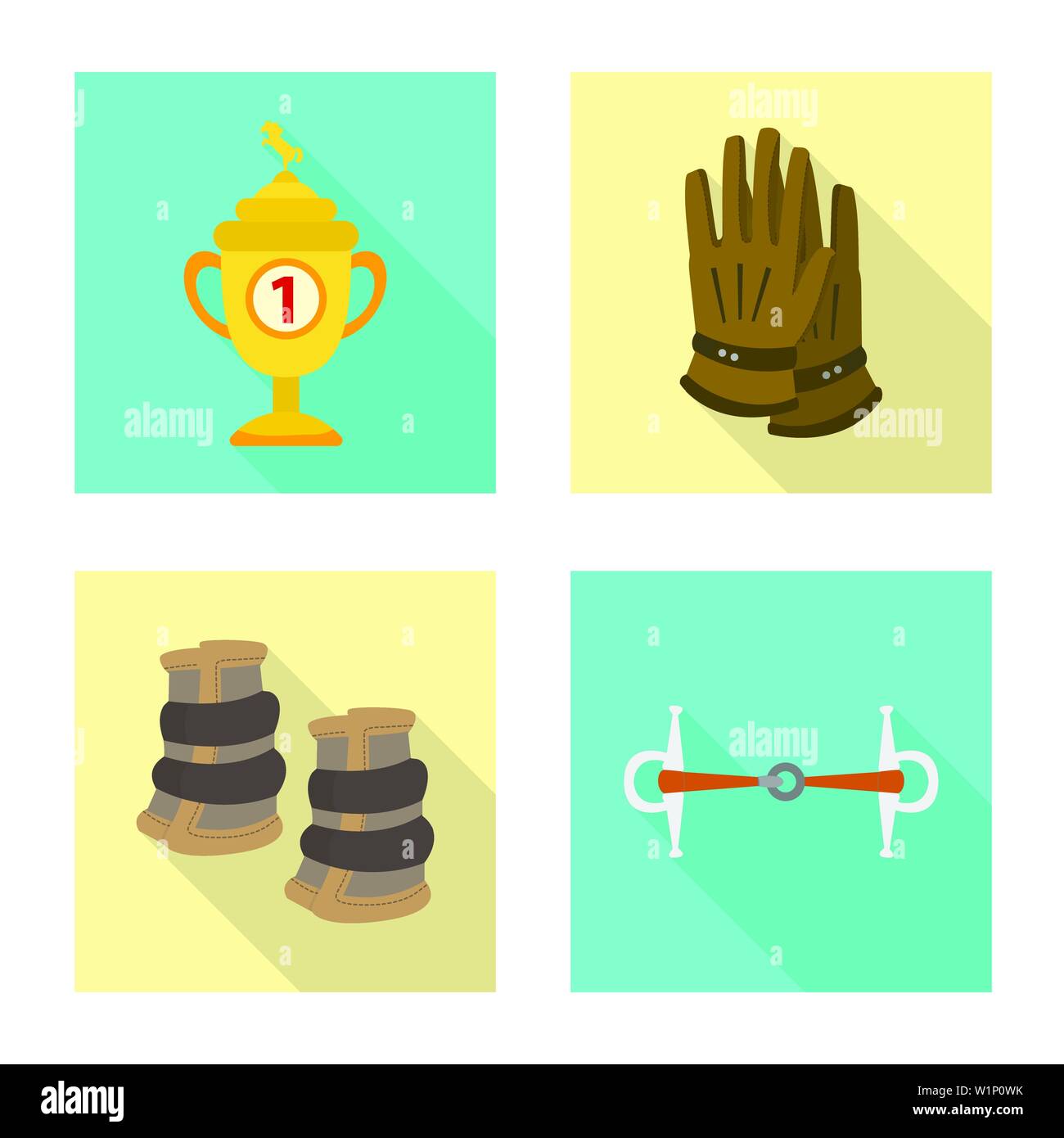 Vector illustration of track and racing logo. Set of track and riding ...