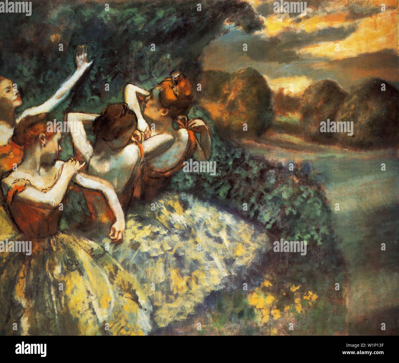 Edgar degas four dancers hi-res stock photography and images - Alamy