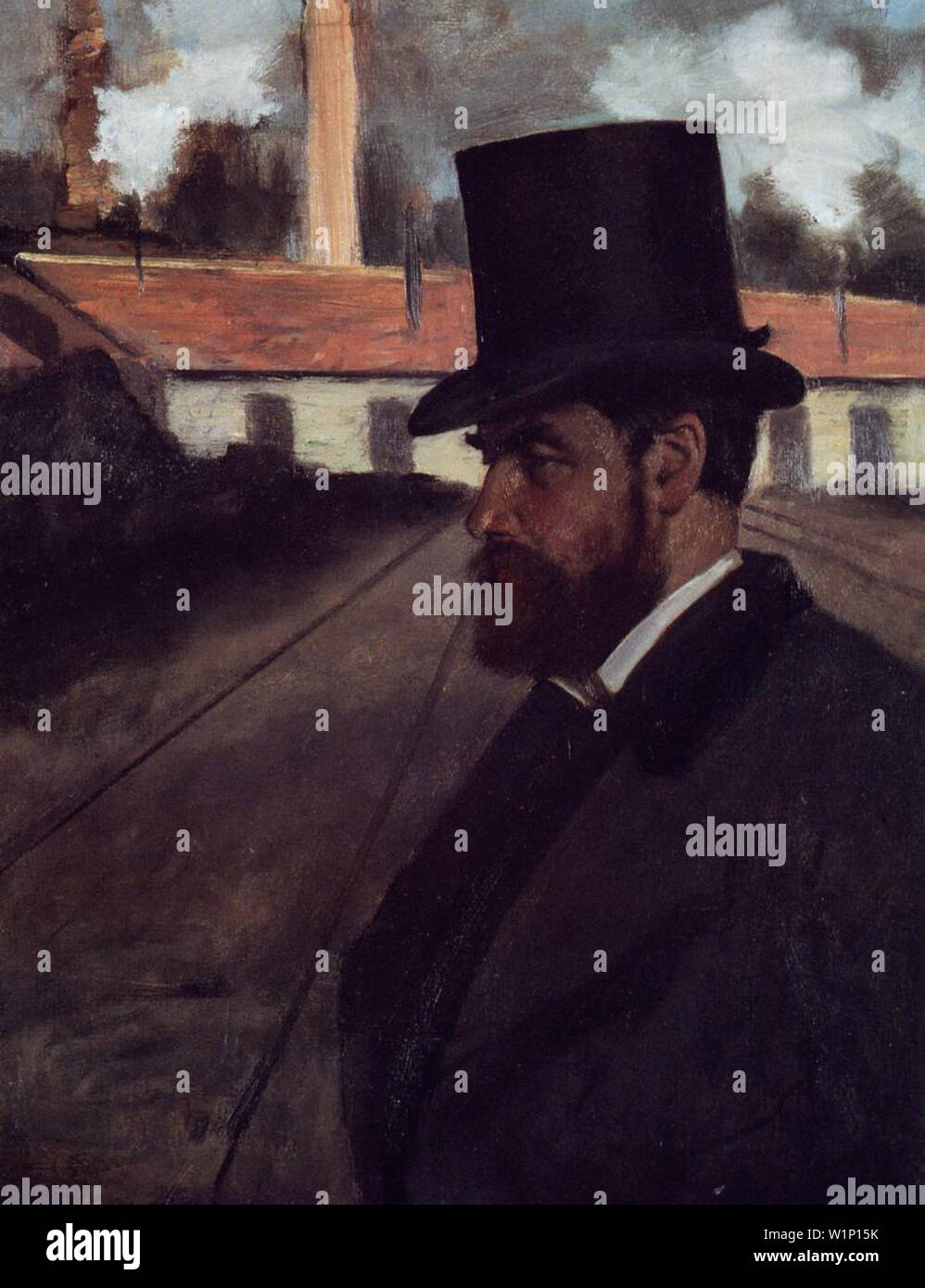 Edgar Degas - Henri Rouart Front His Factory C 1875 Stock Photo - Alamy
