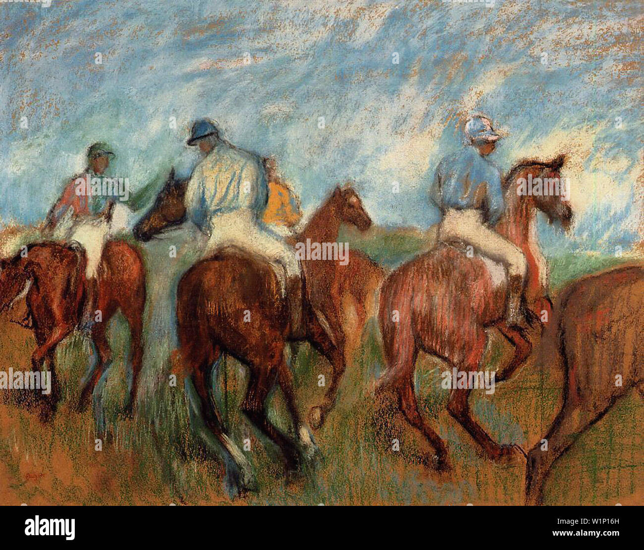 Edgar degas jockeys hi-res stock photography and images - Alamy
