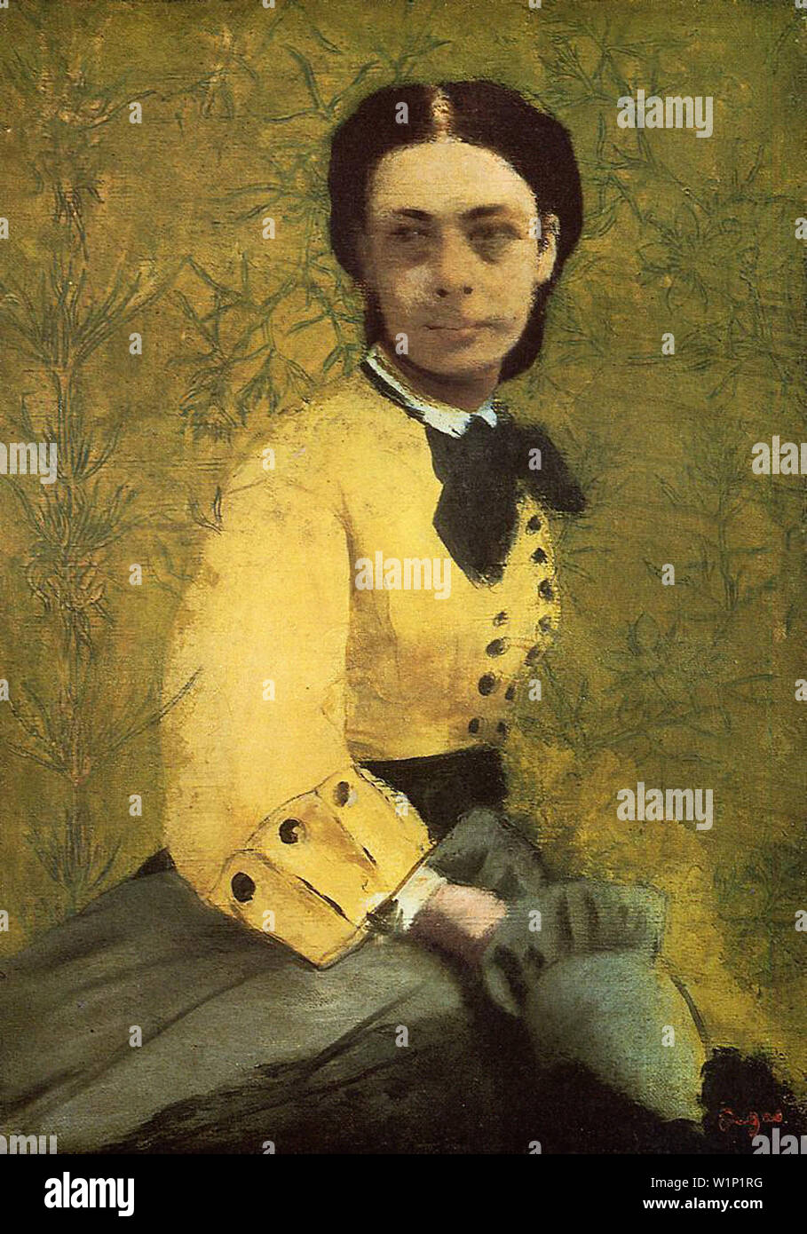 Edgar Degas - Portrait Princess Pauline De Metternich C 1860 Stock ...