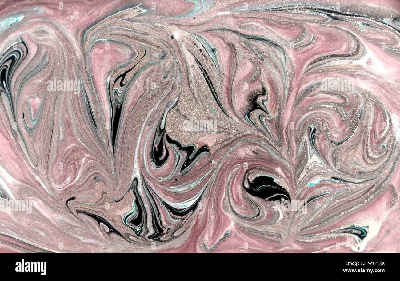 Beige marbling pattern. Golden powder marble liquid texture Stock Photo ...