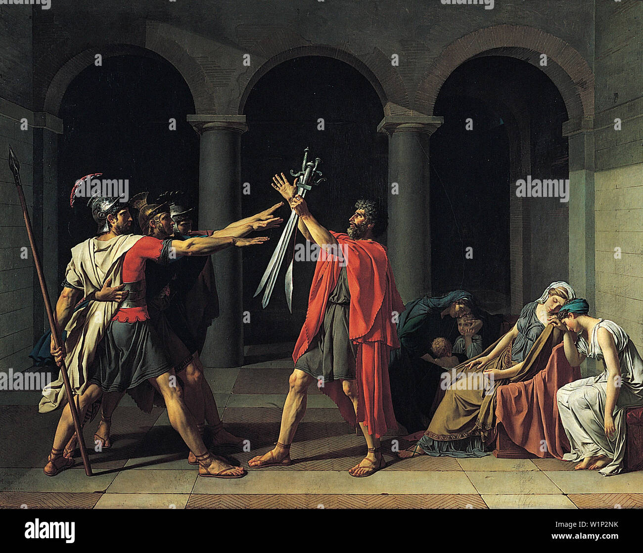 Jacques-Louis David - Oath Horatii 1784 Stock Photo - Alamy Jacques-Louis David - Oath Horatii 1784 Stock Photo - Alamy