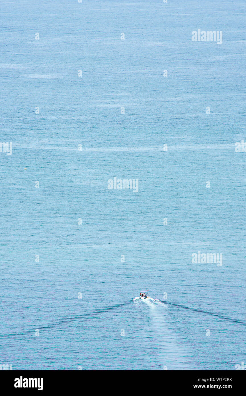 The ship driving on the sea in Thailand Stock Photo - Alamy