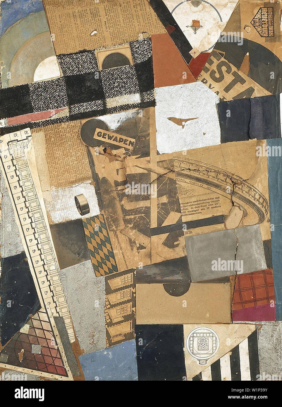 Theo van Doesburg - Denaturalized Material Destruction 2 1923 Stock ...