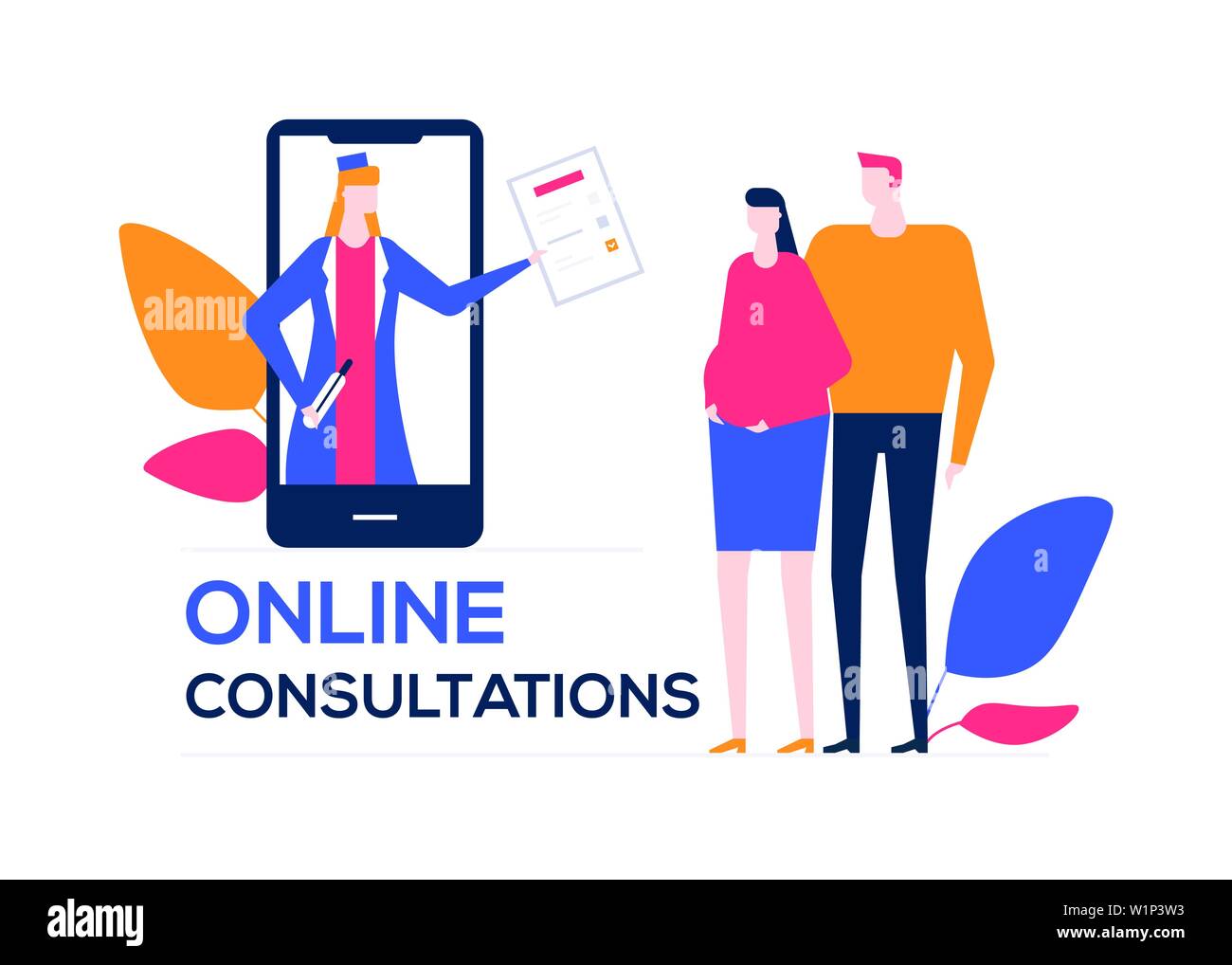 Online doctor consultations hi-res stock photography and images - Alamy