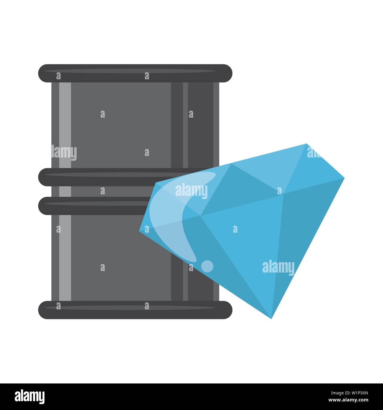 Petroleum barrel and diamond symbols Stock Vector Image & Art - Alamy