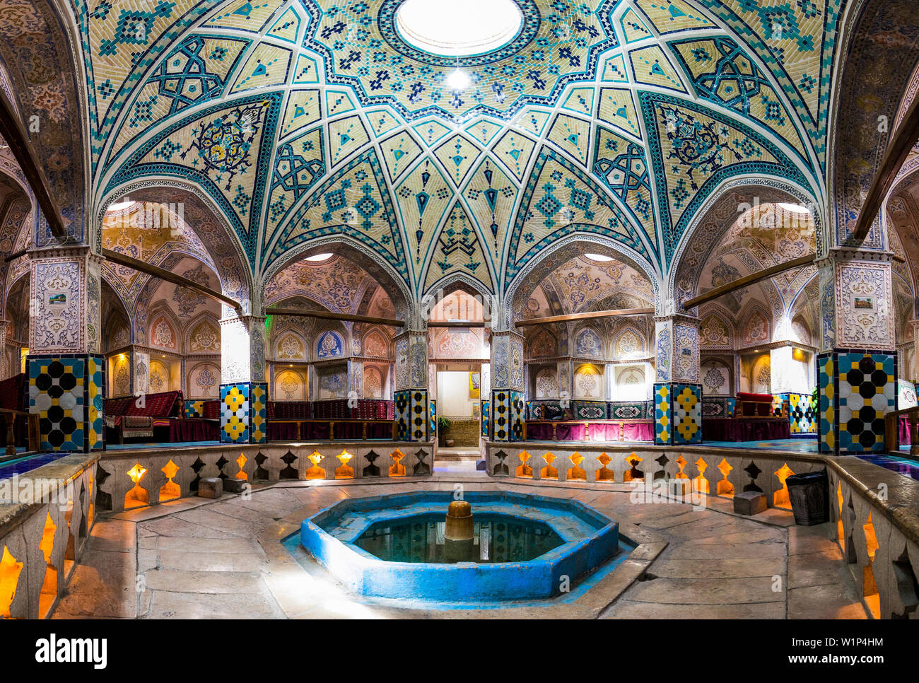 Traditional Hamam Soltan Mir Ahmad in Kashan, Iran, Asia Stock Photo ...