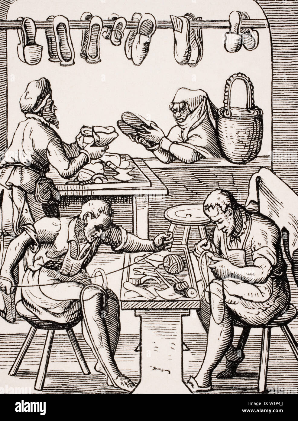 Shoemaker 19th century hi-res stock photography and images - Alamy