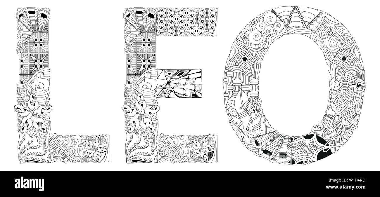 Leo vector vectors hi-res stock photography and images - Alamy