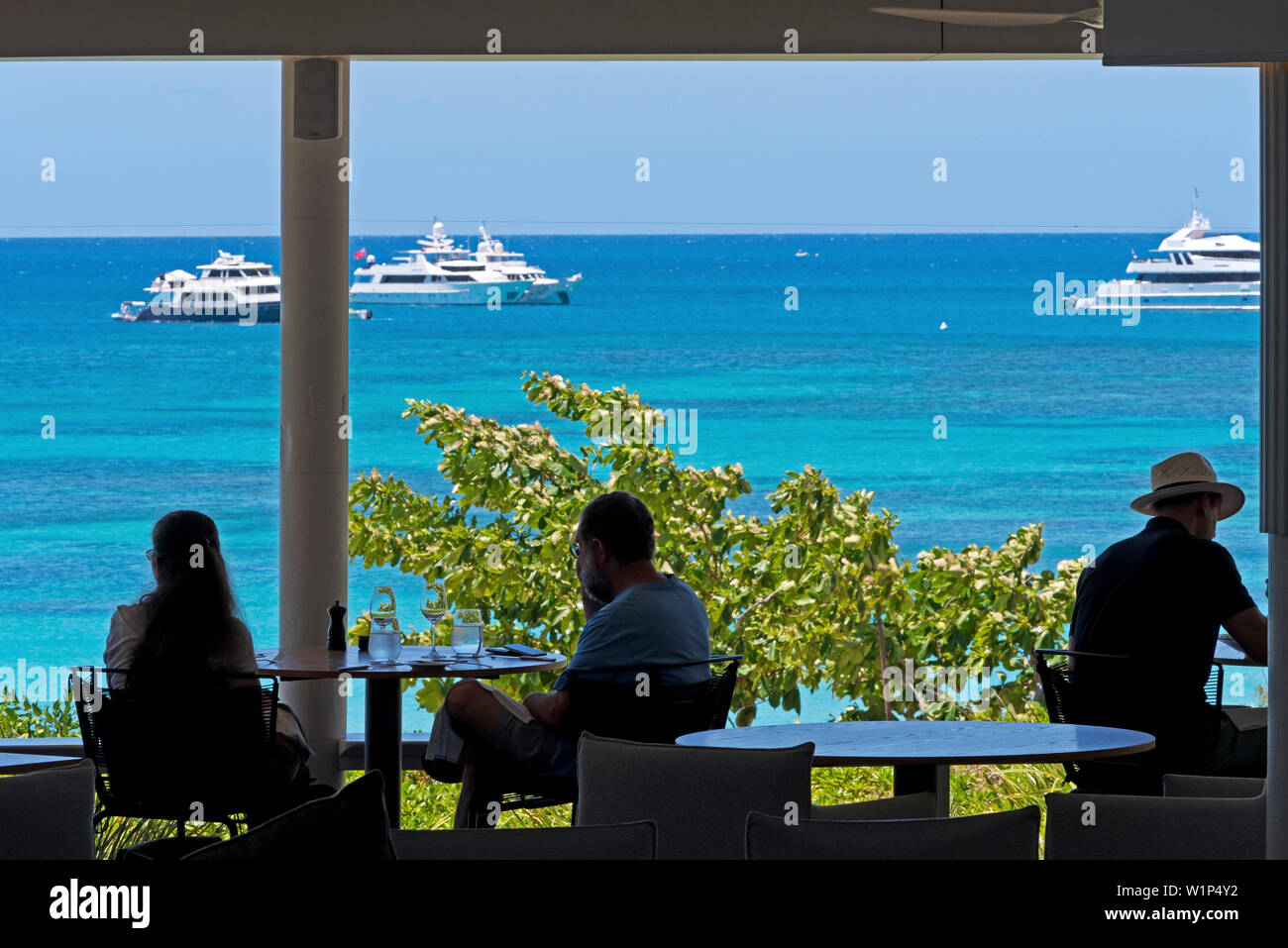 The Saltwater Restaurant overlooks Anchor Bay Stock Photo - Alamy