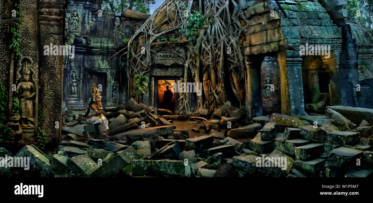 Inside Ta Prohm Temple