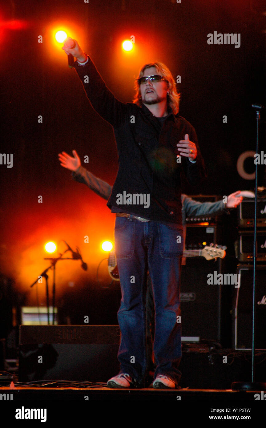 Ray Garvey - Auftritt der Band "Reamonn" - Open-Air-Konzert "Live 8", 2 ...