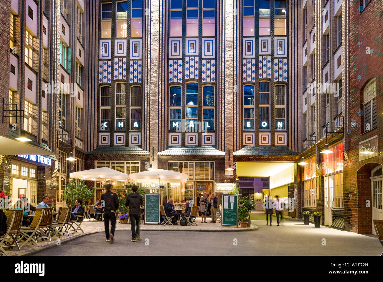 Hackesche Hoefe in the evening light, Mitte, Berlin, Germany Stock ...