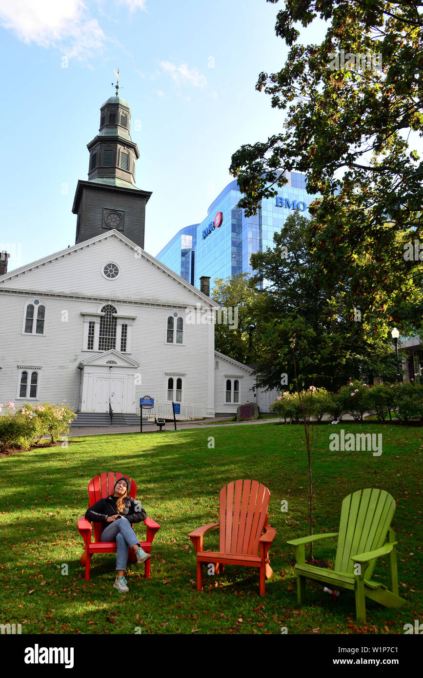 At City Hall and St. Pauls Church in Downtown, Halifax, Nova Scotia ...