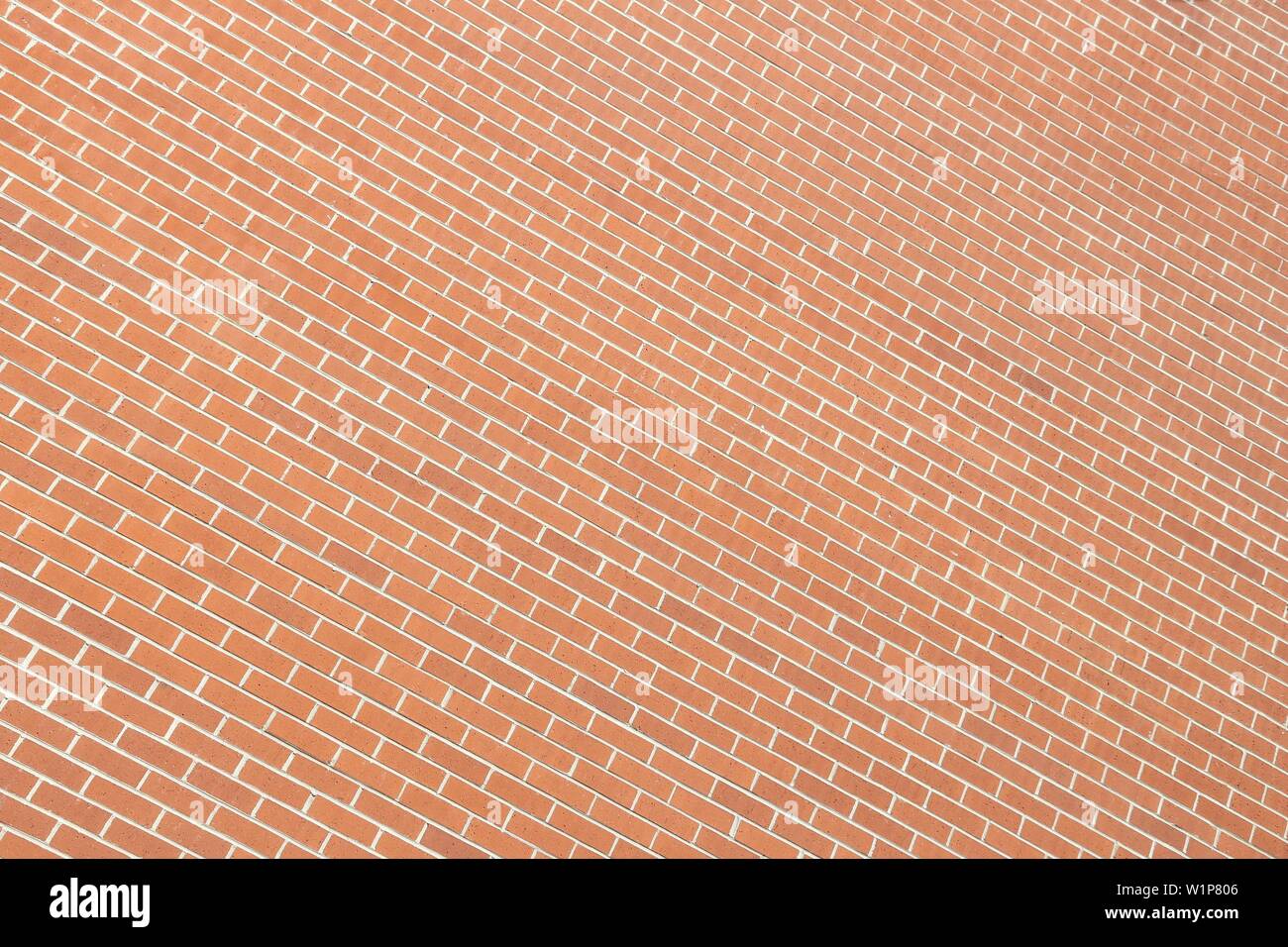 Contemporary red brick wall background. Abstract texture Stock Photo ...