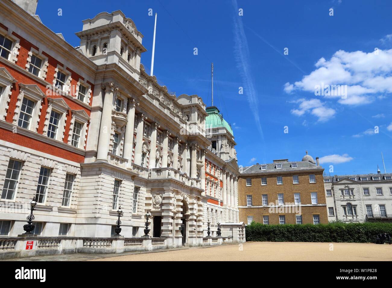 London, UK - Admiralty House. One of Whitehall government buildings ...