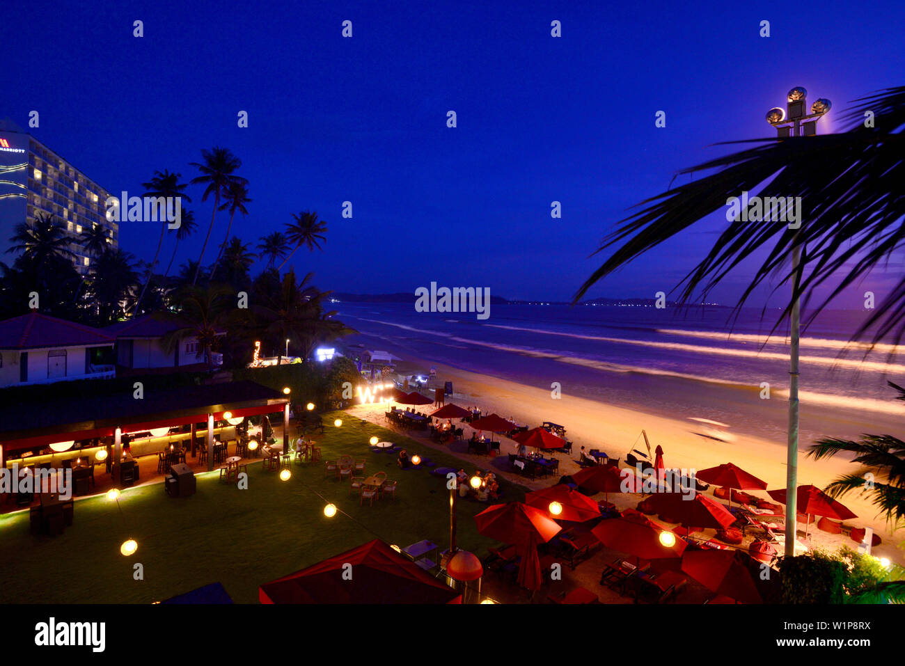 Beachhotel Samaru in Weligama Southcoast, Sri Lanka Stock Photo - Alamy