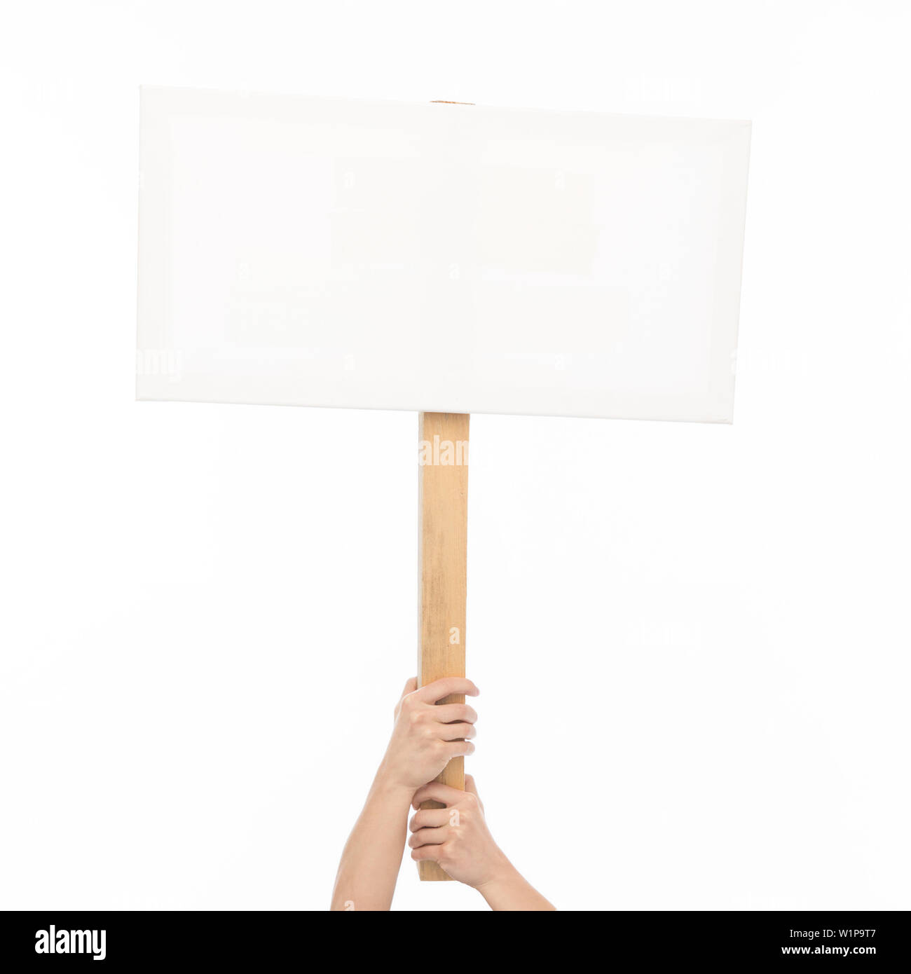 Hands holding poster template hi-res stock photography and images - Alamy