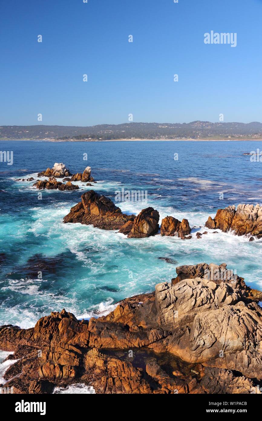 California landscape, USA - Point Lobos State Reserve. Pacific coast ...