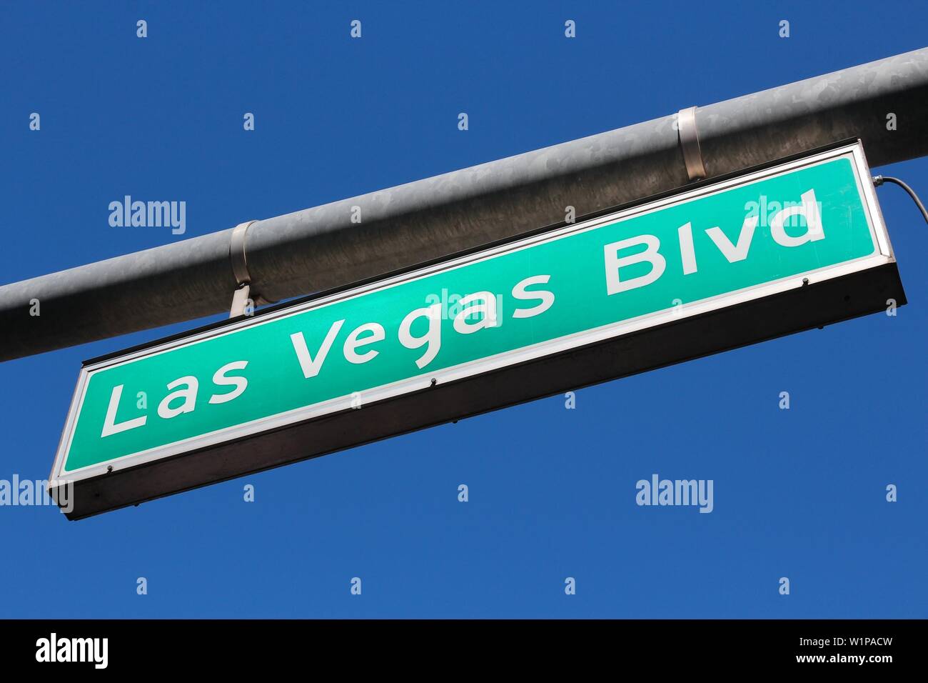 United States - Las Vegas, Nevada. Famous Las Vegas Boulevard sign (the ...