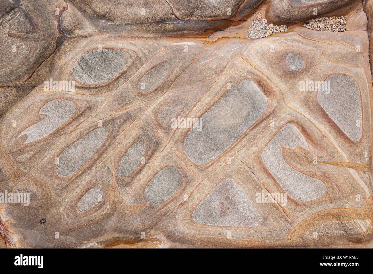 Natural sandstone patterns smooth shapes Stock Photo - Alamy