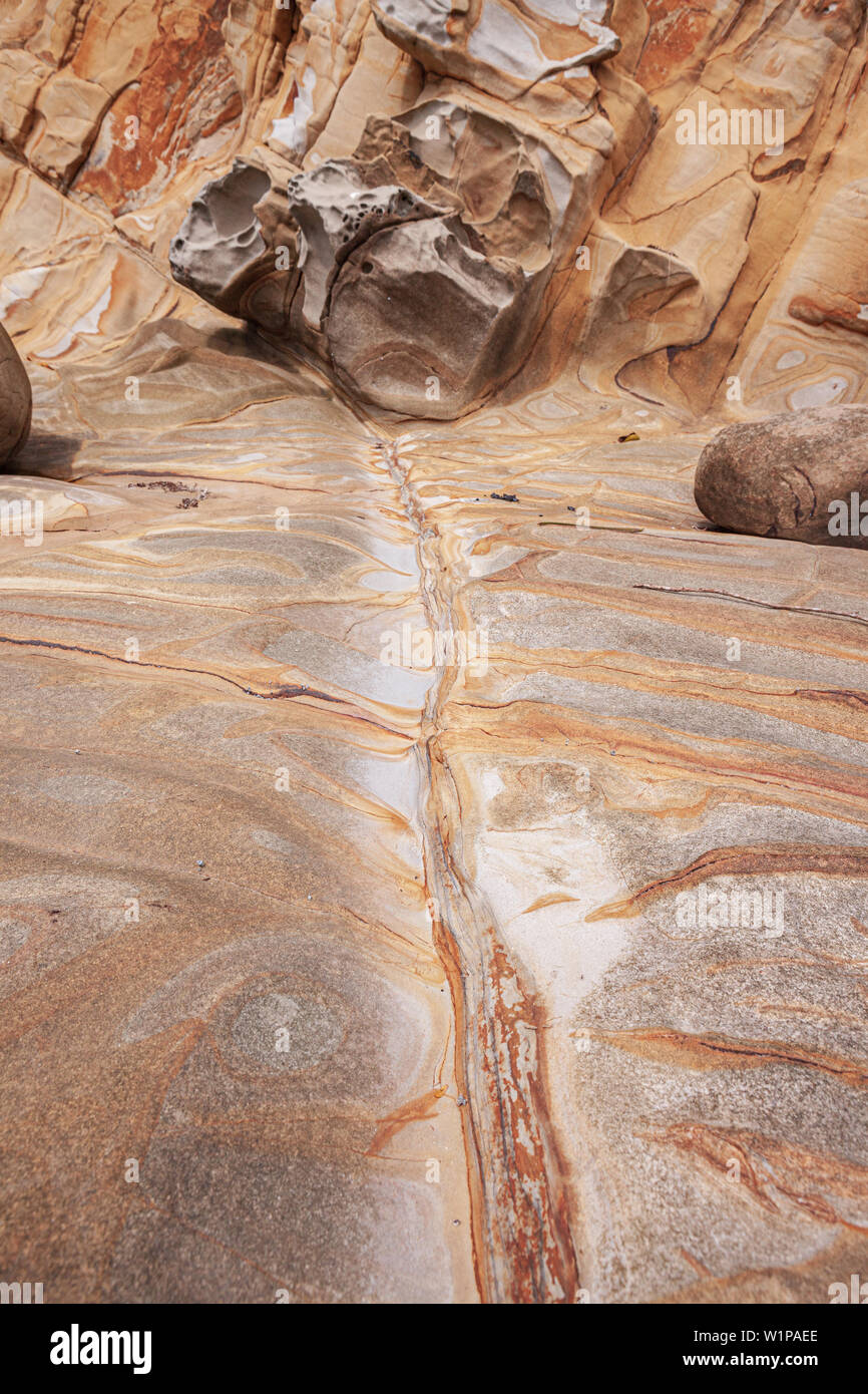 Natural sandstone patterns smooth shapes Stock Photo - Alamy