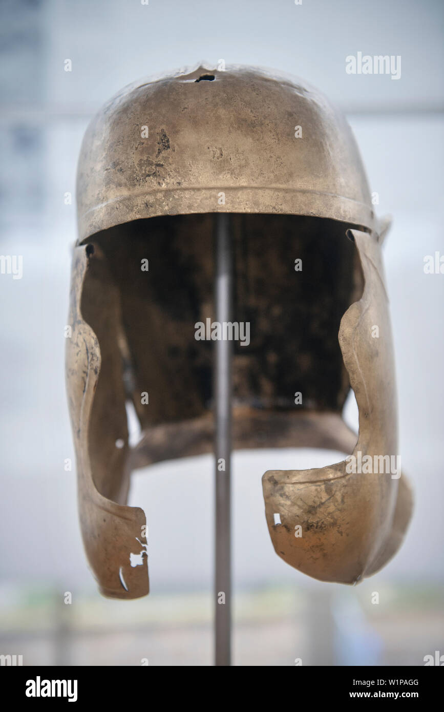 UNESCO World Heritage roman border defense, Limes, helmet of roman ...