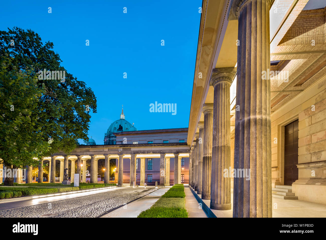 Portico at Alte Nationalgalerie, Museum Island, Berlin, Germany Stock ...