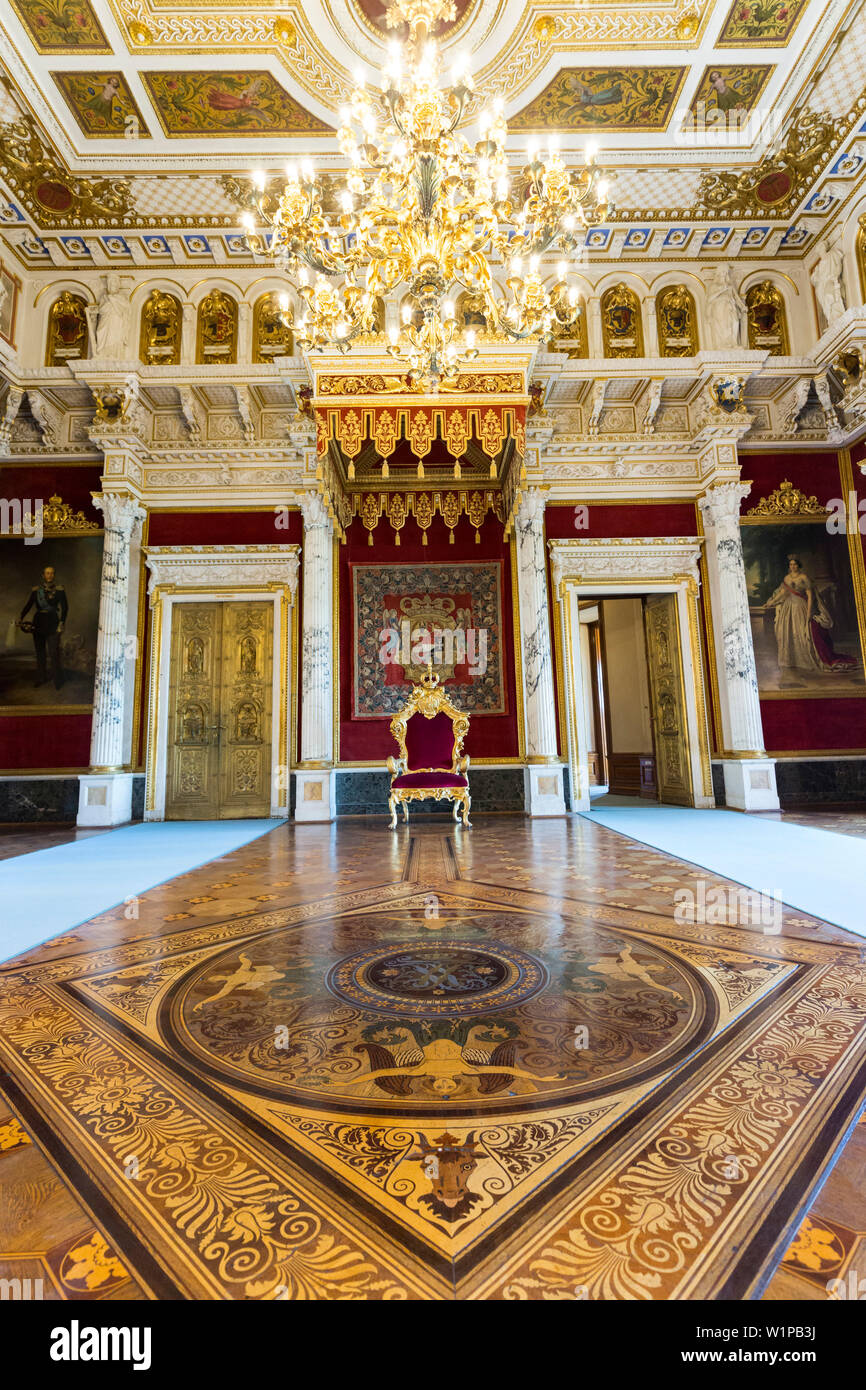 Schwerin castle, castle museum, throne room, provincial capital ...