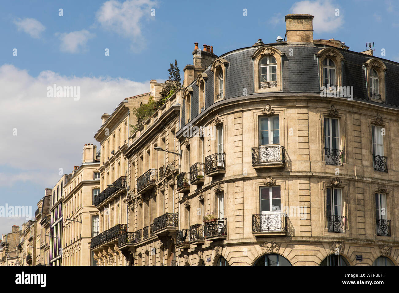 Historic French building facades Stock Photo - Alamy