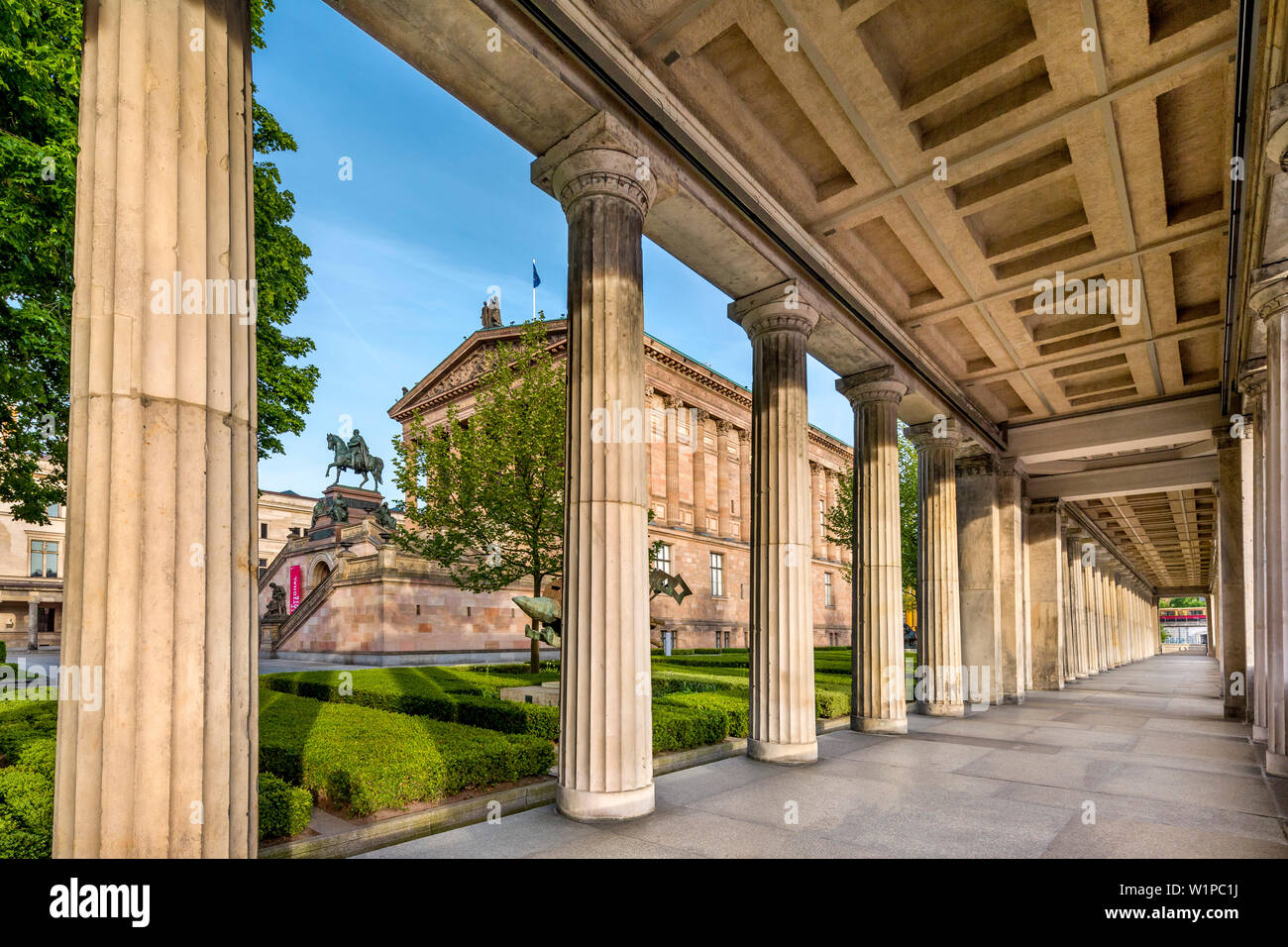 Portico, Alte Nationalgalerie, Museum Island, Berlin, Germany Stock ...