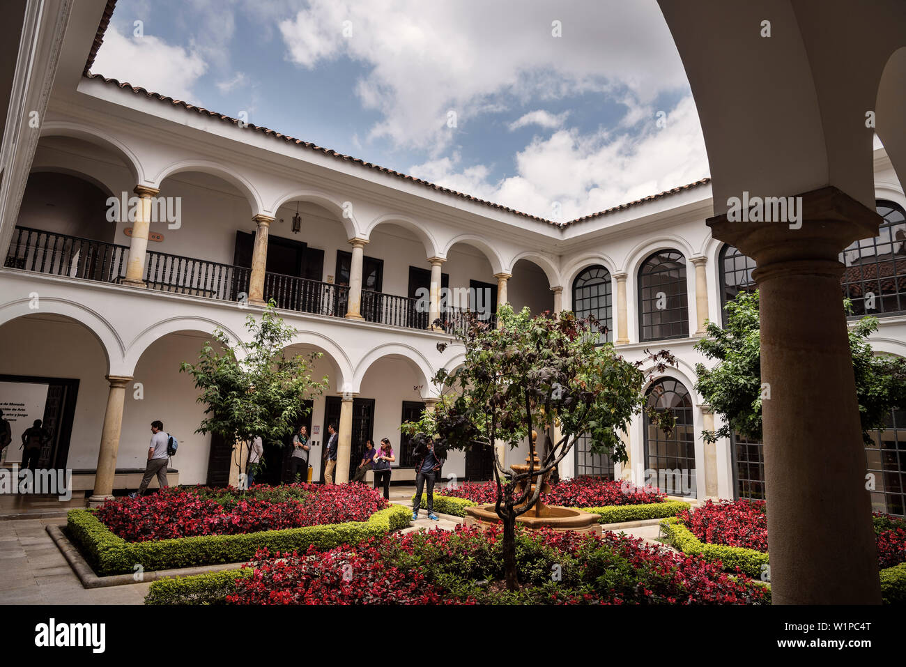 courtyard at Botero Museum (Museo Botero), capital Bogota, Departmento ...