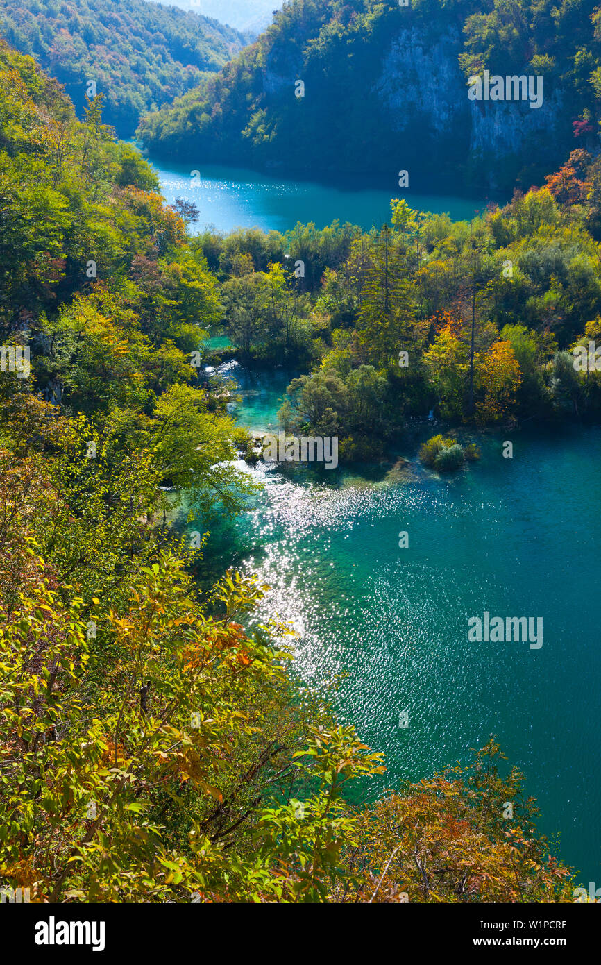Plitvice lakes National Park, Lika region, Croacia, Europe Stock Photo ...