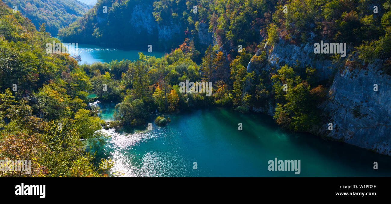 Plitvice lakes National Park, Lika region, Croacia, Europe Stock Photo ...