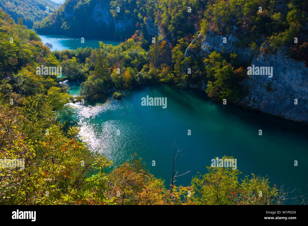 Plitvice lakes National Park, Lika region, Croacia, Europe Stock Photo ...