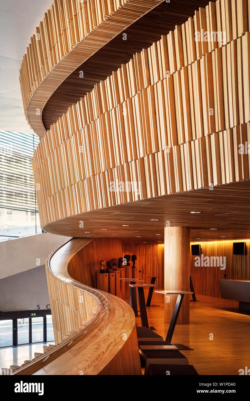 wood cover of Great Hall, interior of Opera, the New Opera House in ...