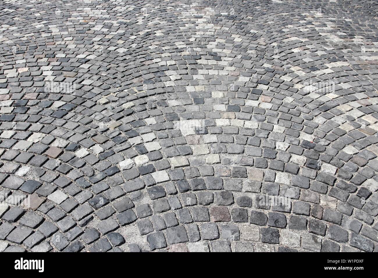 Cobbled square background - stone cobble patterns in Budapest, Hungary ...