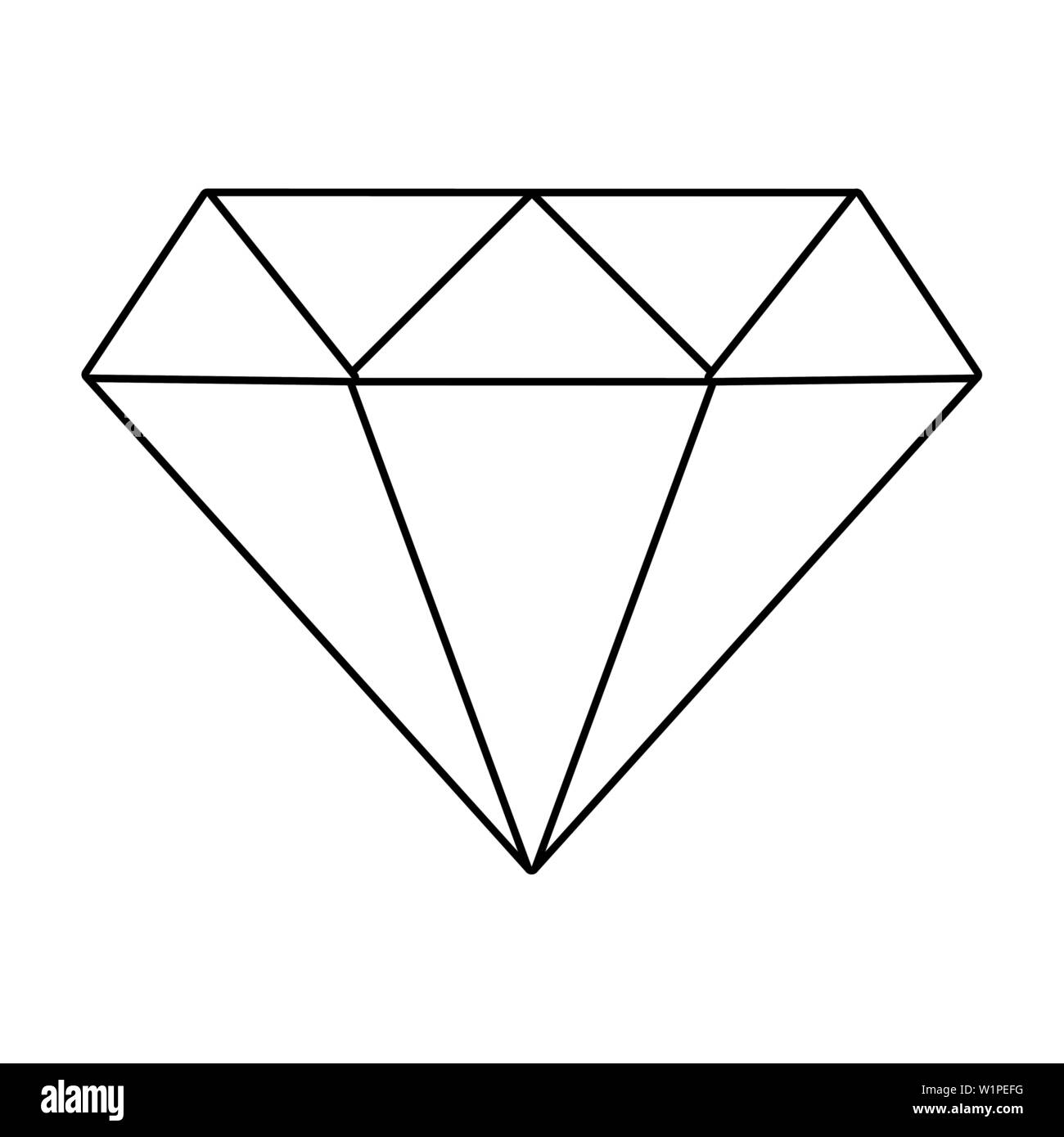 Luxury diamond symbol isolated Stock Vector Image & Art - Alamy