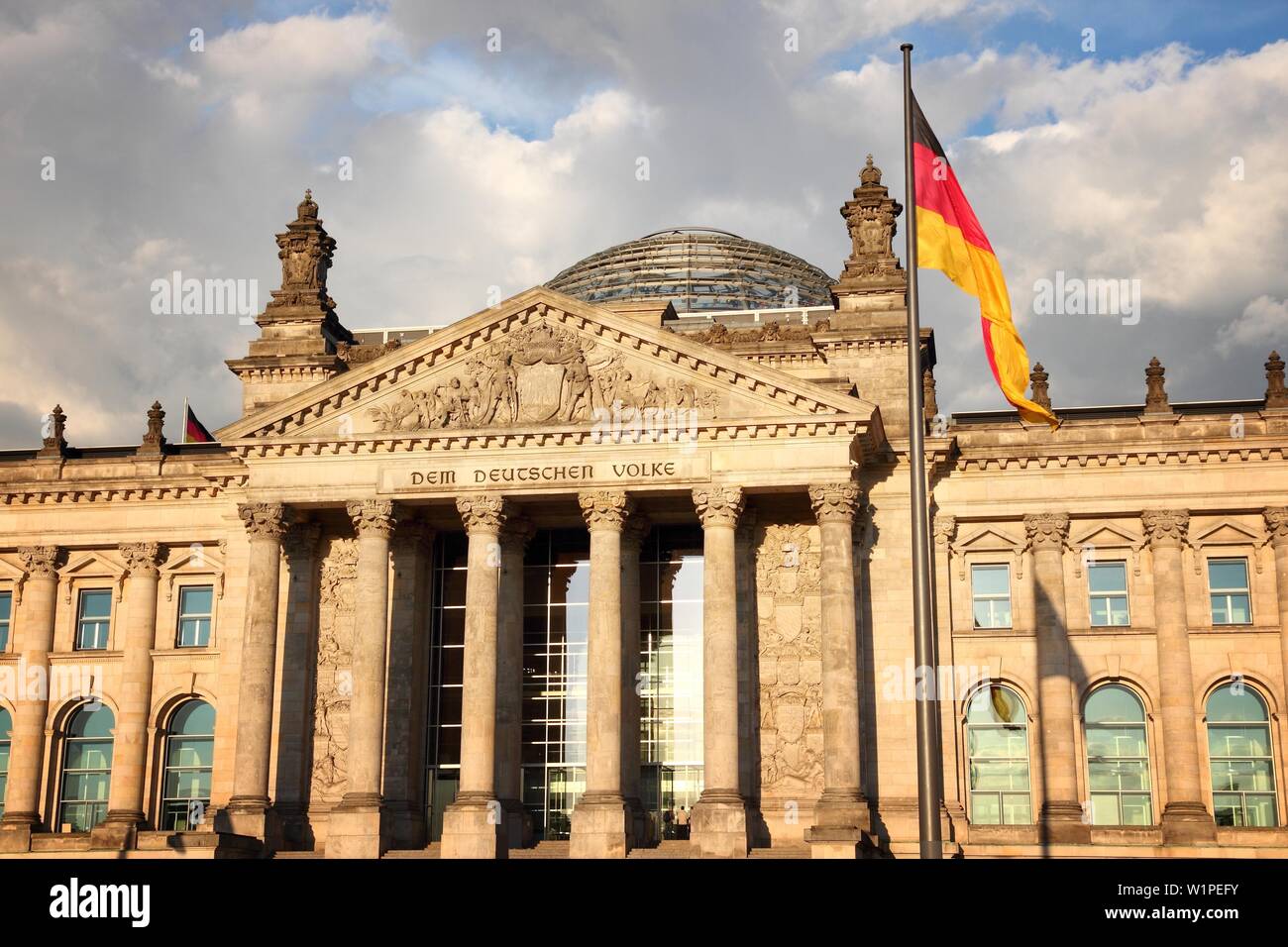 Reichstag building, German parliament house. Berlin, Germany Stock ...