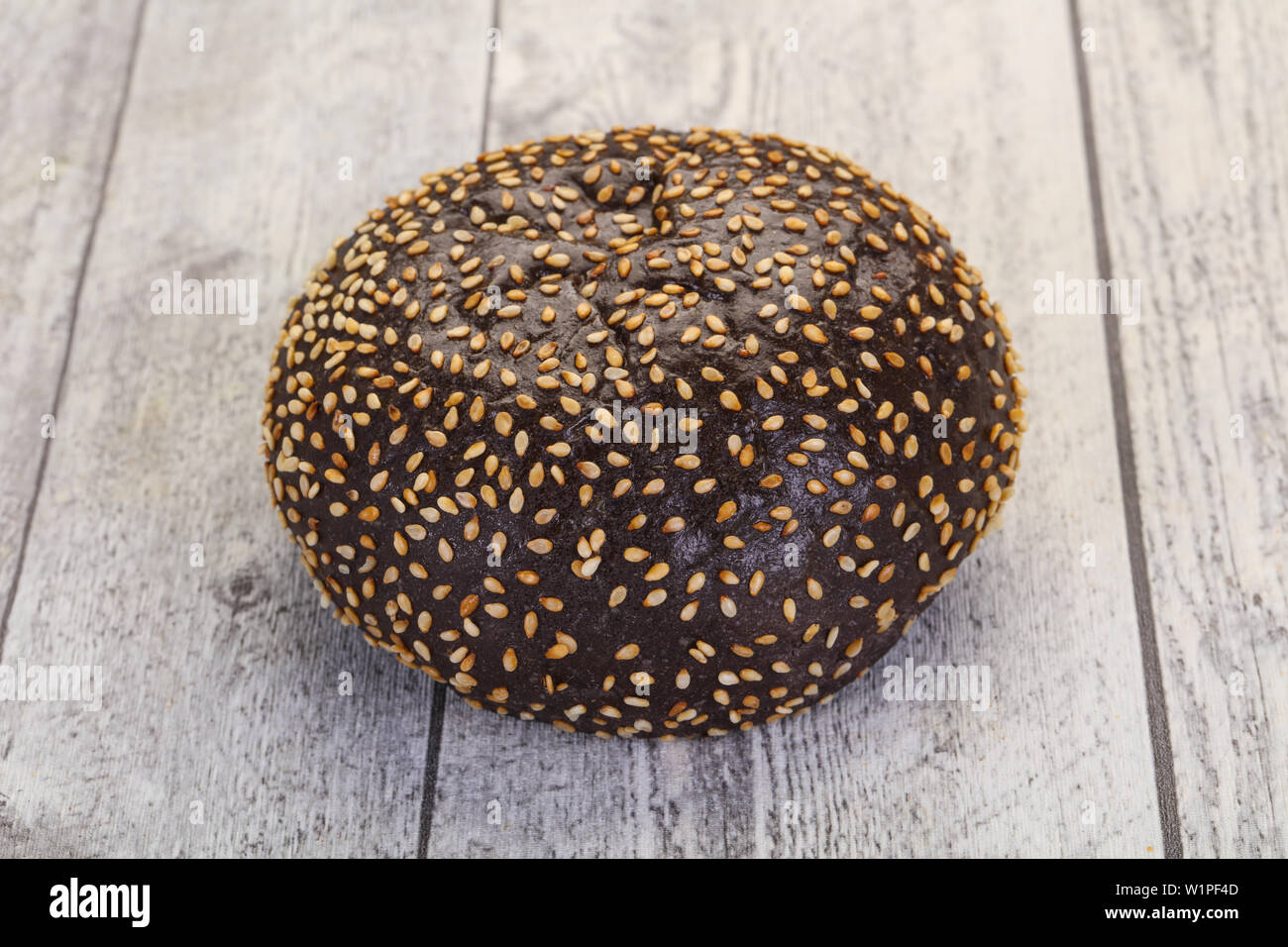 Fresh hot Bun for burger Stock Photo - Alamy