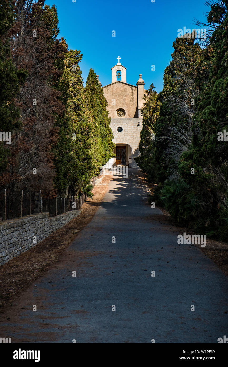 church Ermita de Betlem near Arta, Mallorca, Balearic Islands, Spain ...