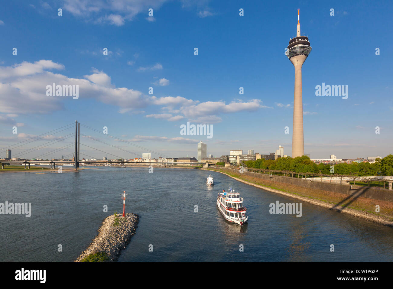 Rhine tower and rheinknie bridge hi-res stock photography and images ...