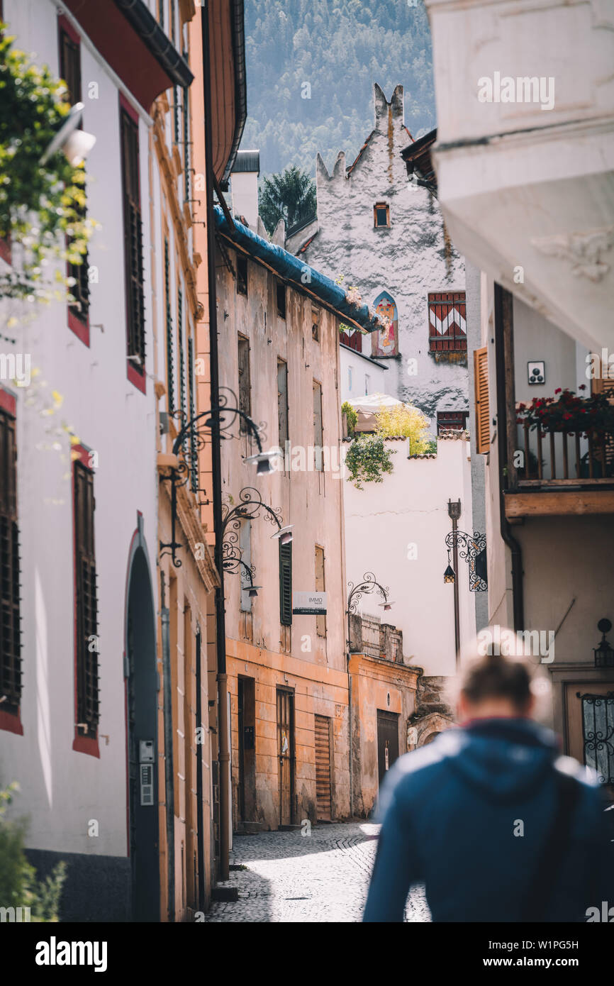 Pedestrian in Merano, E5, Alpenüberquerung, 6th stage, Vent ...