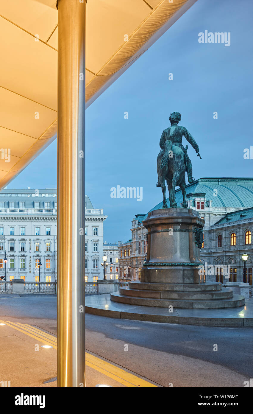 Albertina, Vienna Opera, Archduke Albrecht of austria statue, 1 ...