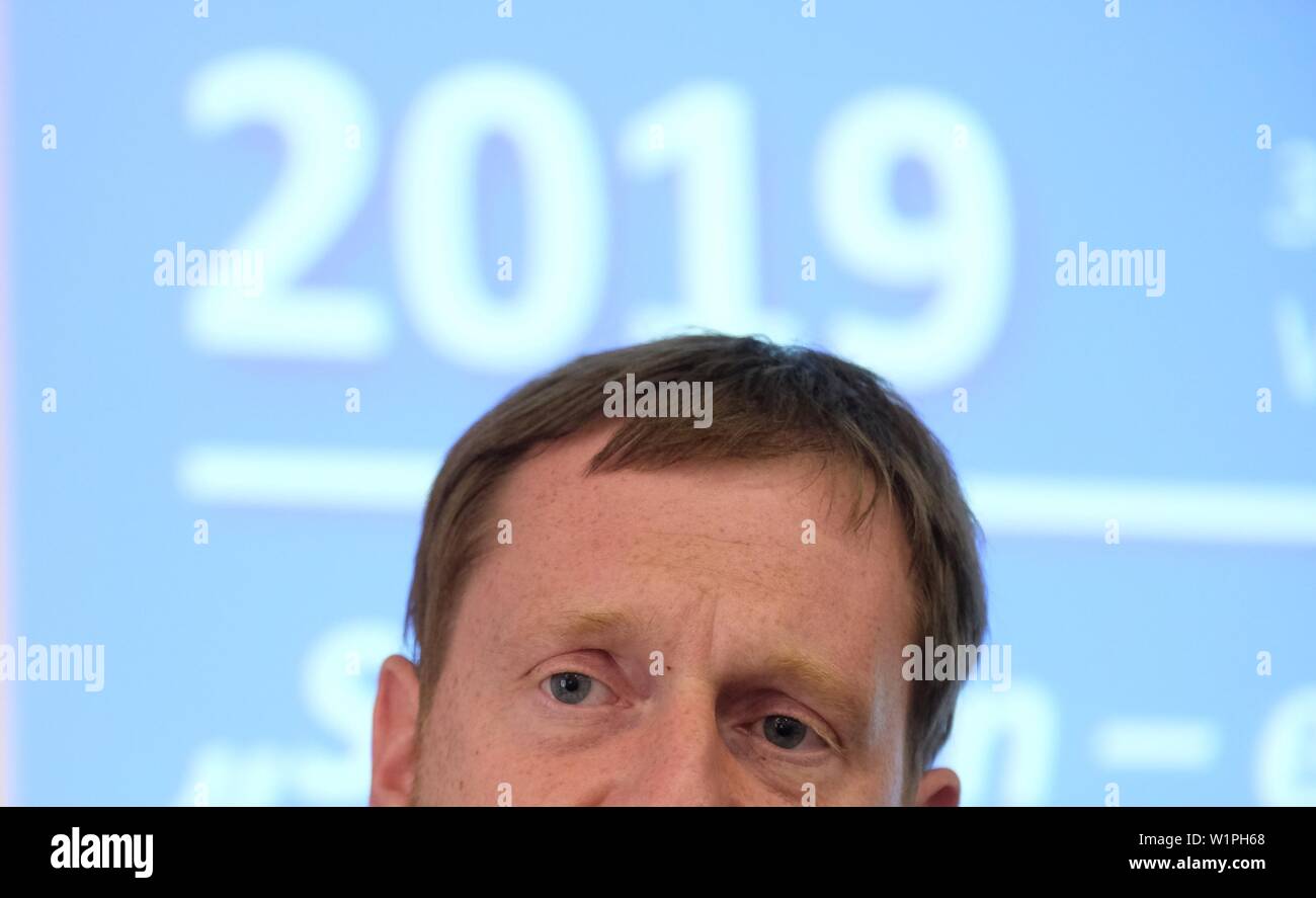 Leipzig, Germany. 03rd July, 2019. Saxony's Prime Minister Michael ...