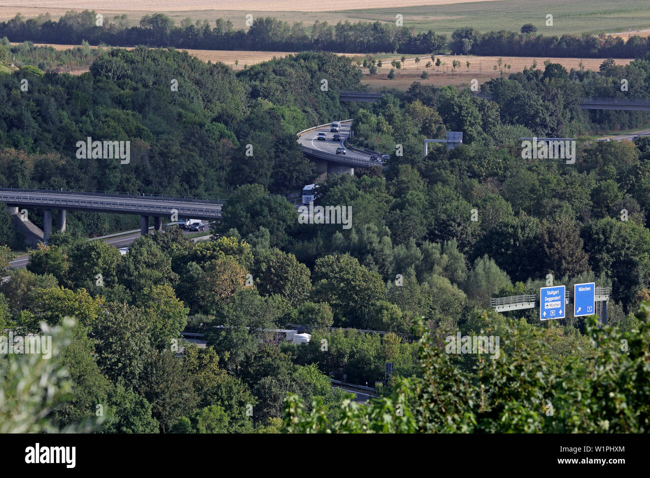 highway intersection north of Munich, Bavaria, Germany Stock Photo - Alamy
