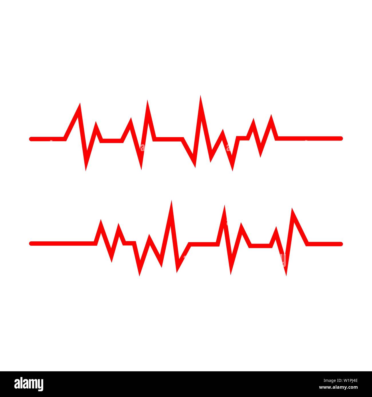 Pulse line ilustration vector template Stock Vector Image & Art - Alamy