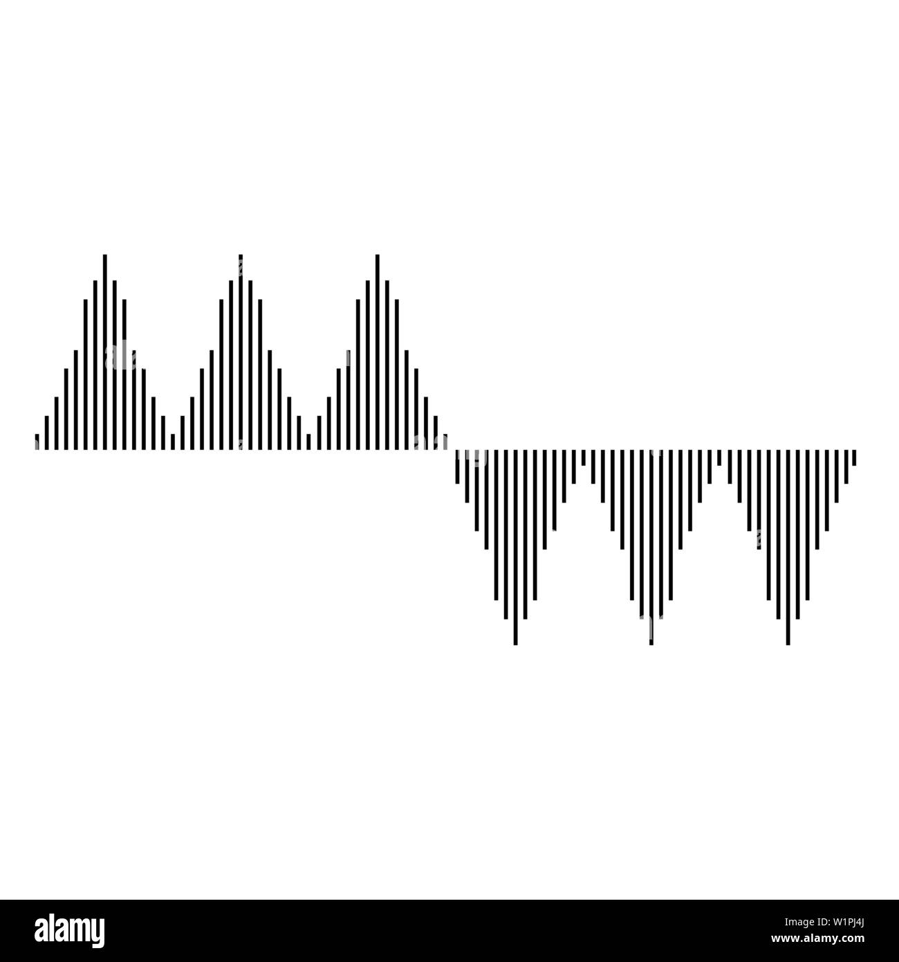 Sound waves vector illustration design template Stock Vector Image ...