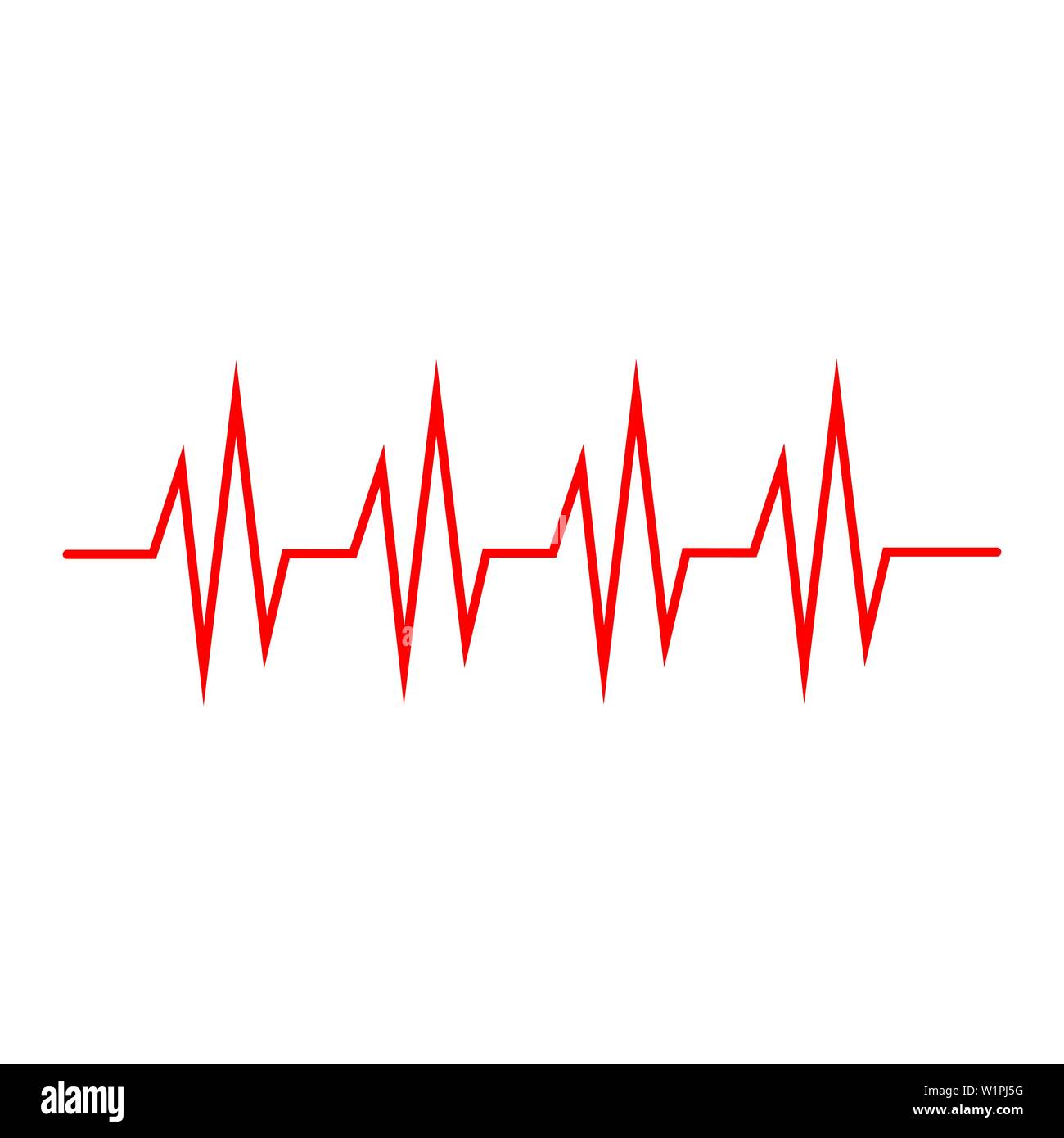 Pulse line ilustration vector template Stock Vector Image & Art - Alamy